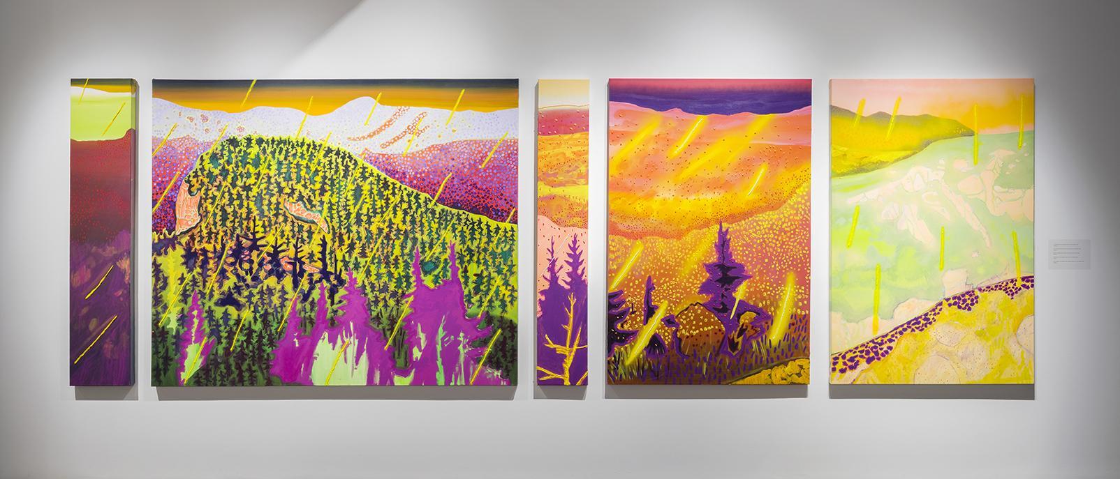 Polyptyque (5 panneaux) - Josiane Lanthier - Galerie Simon Blais ...